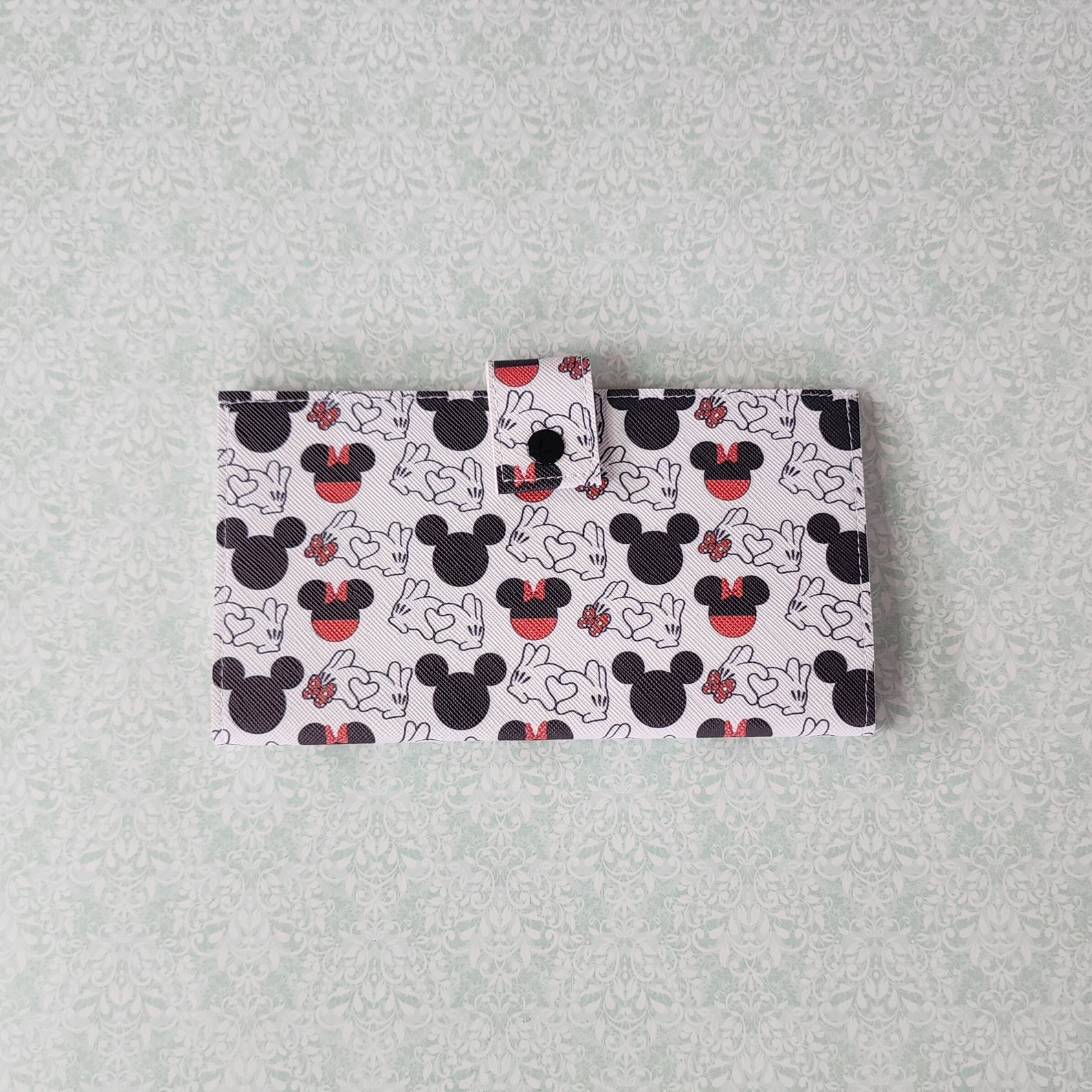 Handmade Checkbook Cover, Faux Leather Checkbook Cover, Cute Character ...