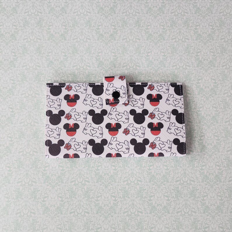 Handmade Checkbook Cover, Faux Leather Checkbook Cover, Cute Character ...