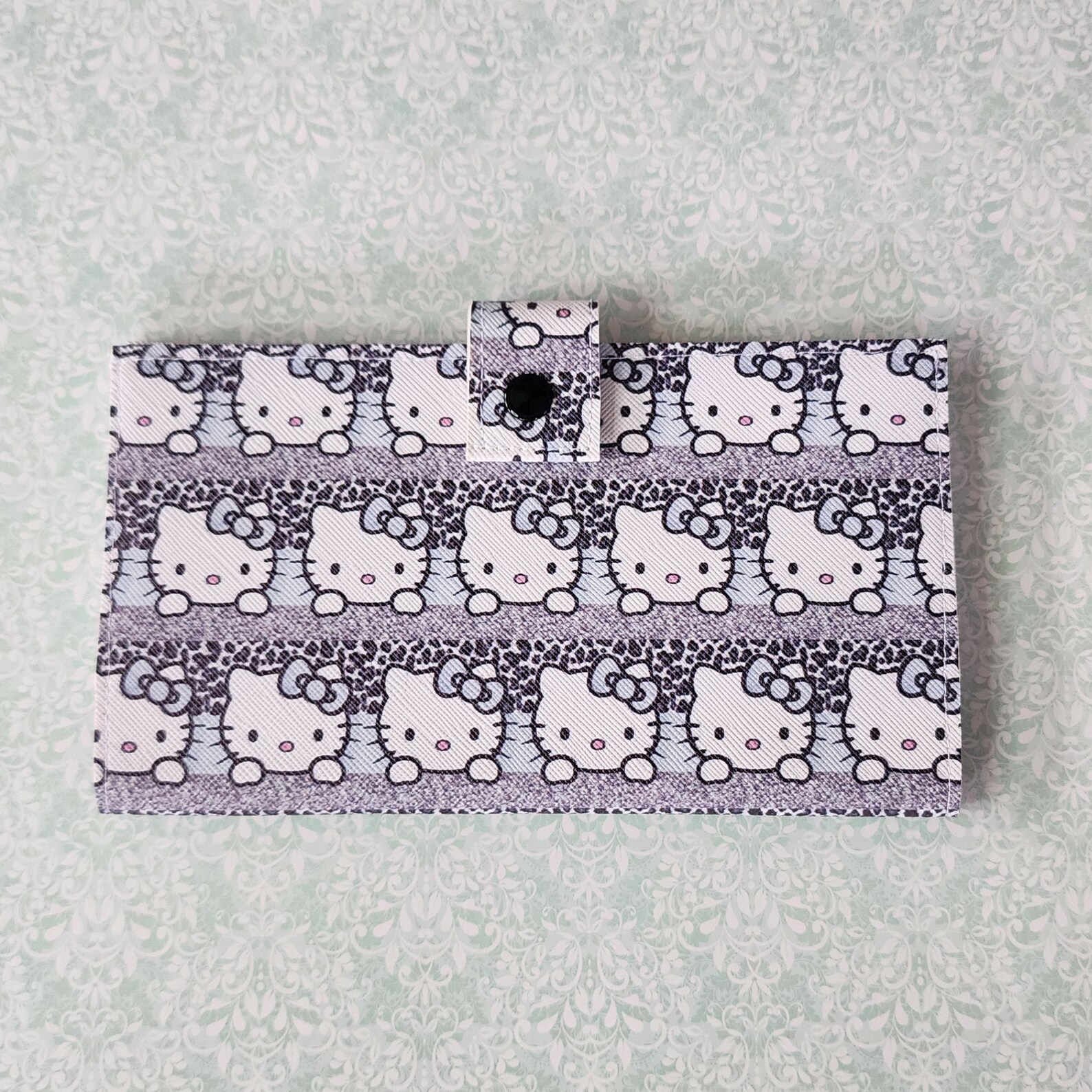 Handmade Checkbook Cover, Faux Leather Checkbook Cover, Cute Character ...