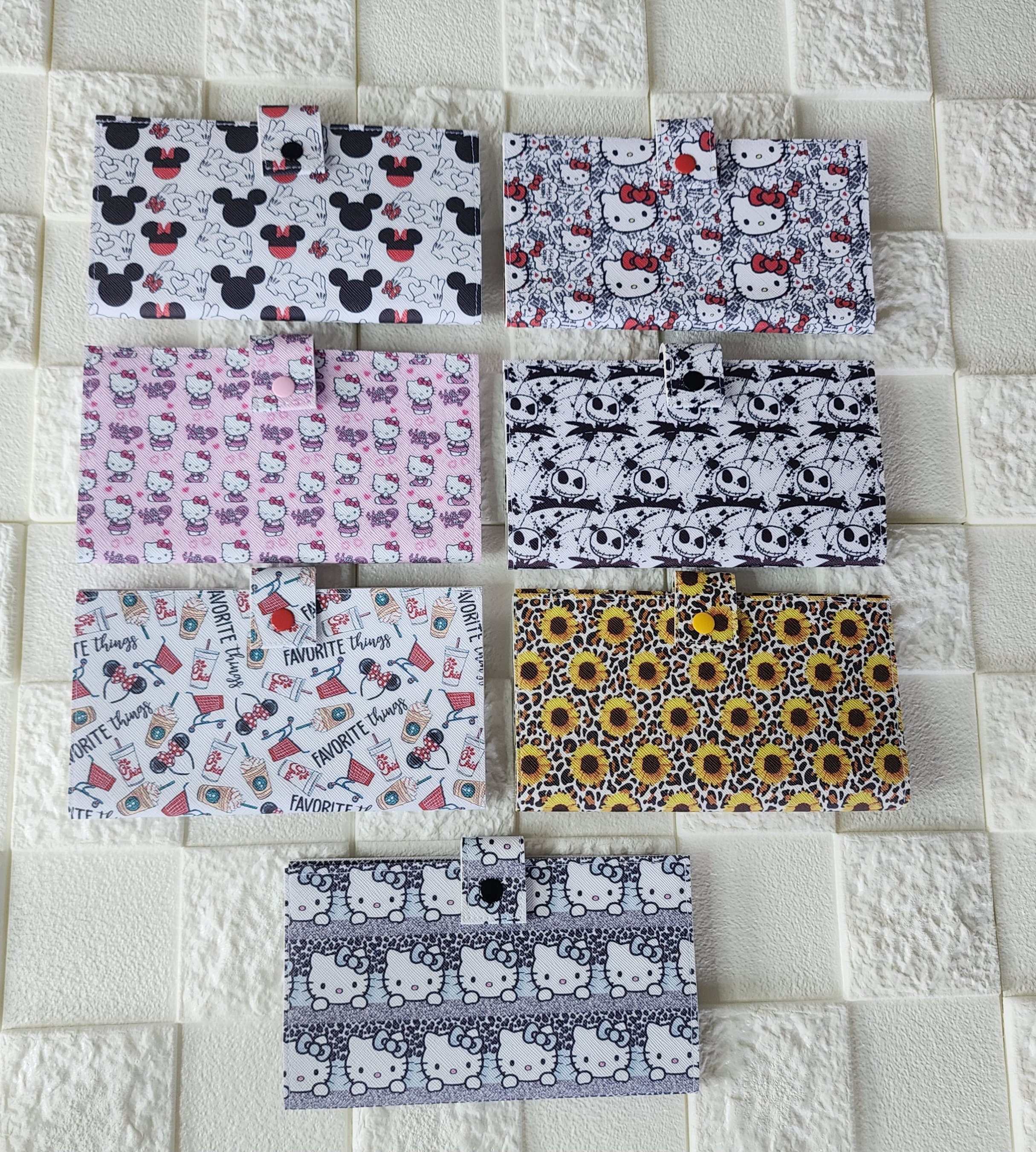 Handmade Checkbook Cover, Faux Leather Checkbook Cover, Cute Character ...