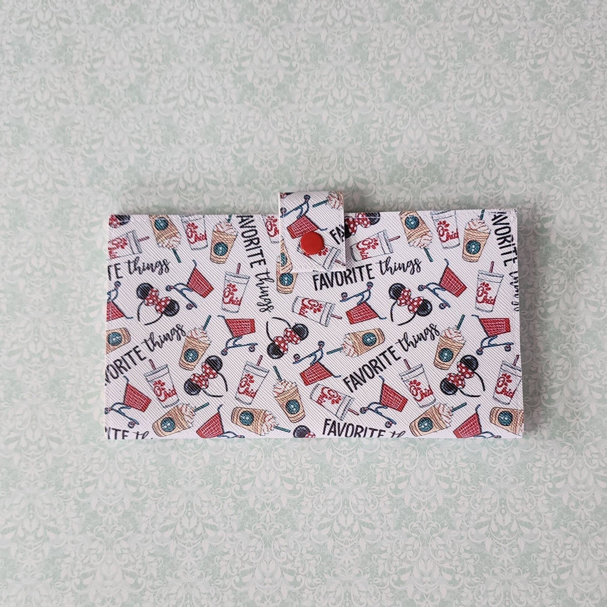 Handmade Checkbook Cover, Faux Leather Checkbook Cover, Cute Character ...