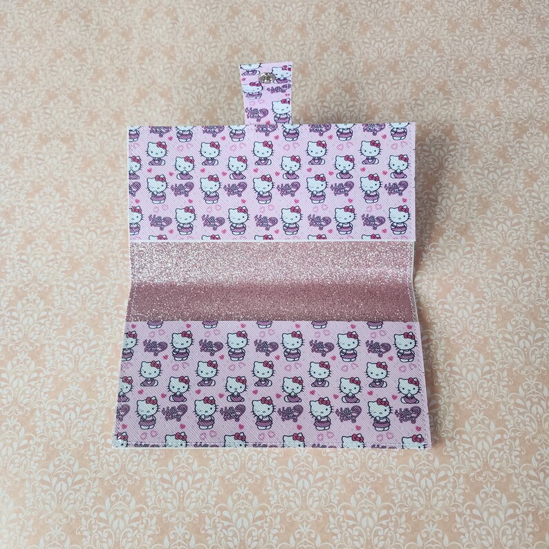 Handmade Checkbook Cover, Faux Leather Checkbook Cover, Cute Character ...