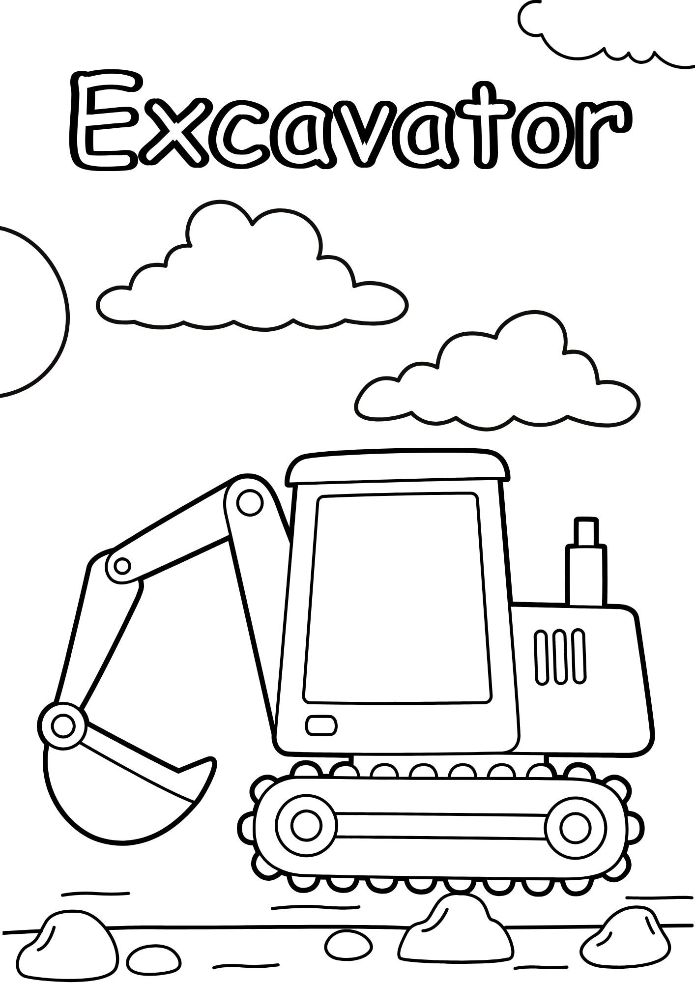 Construction Printable Coloring Pages for Kids Printable - Etsy