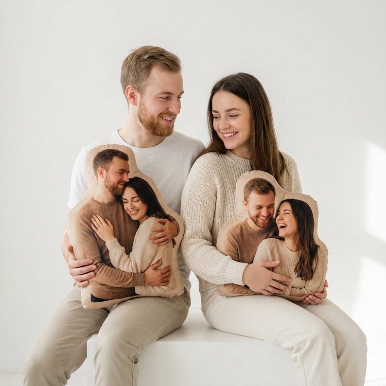 Turn Your Couple Photo Into a Personalized Couple-shaped Pillow, a ...