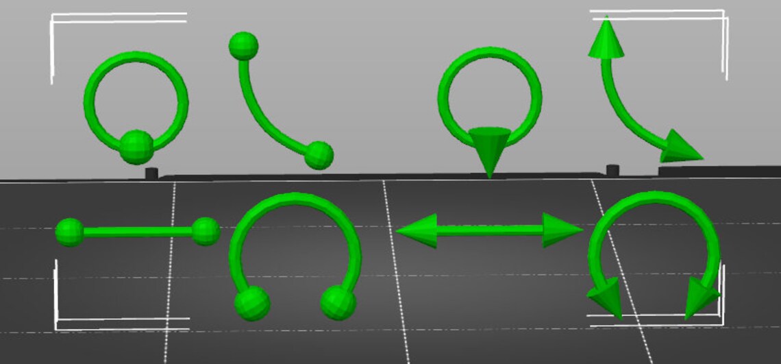 Piercing STL 3D Printing File Pack - Etsy