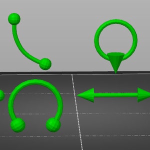 Piercing STL 3D Printing File Pack - Etsy