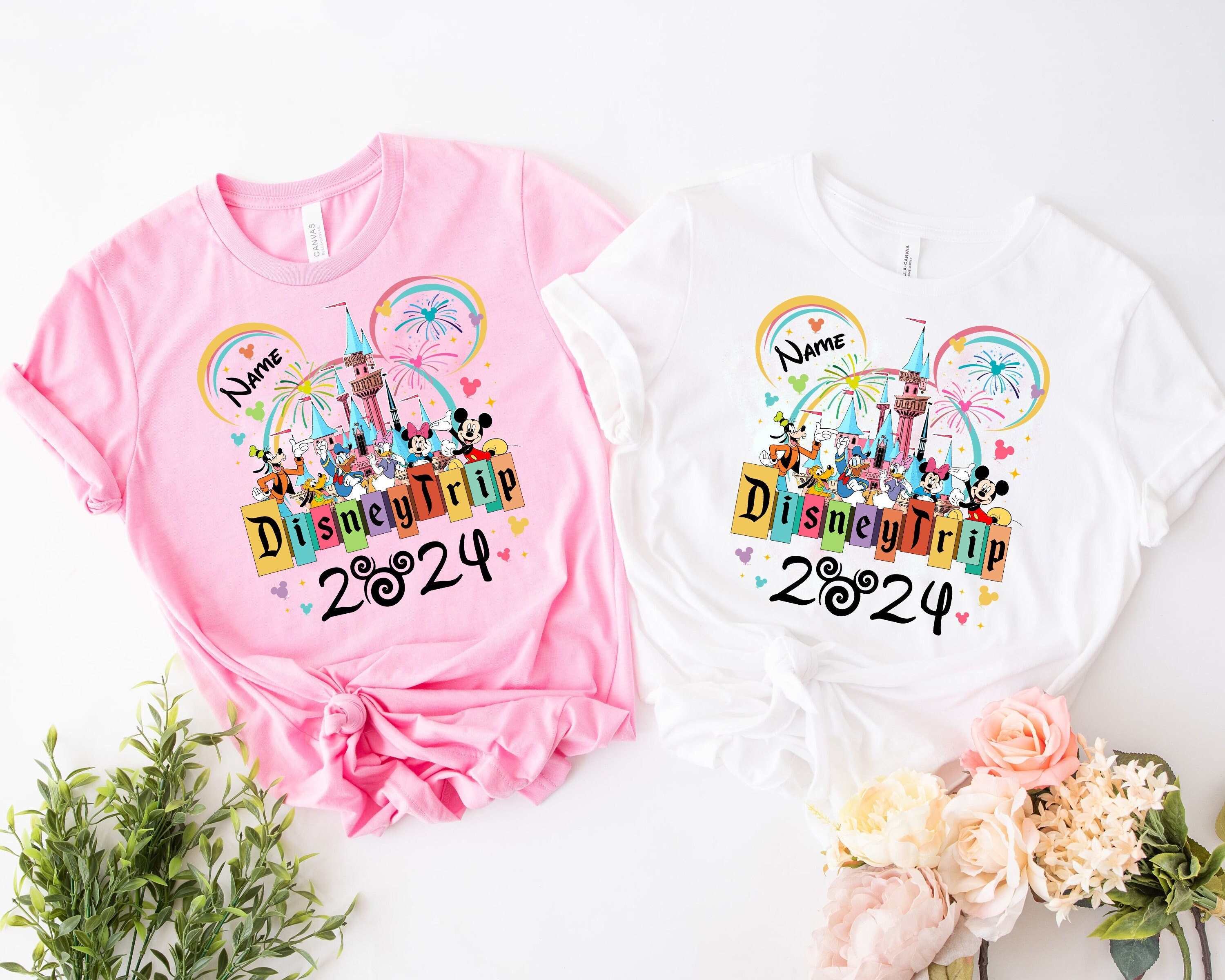 2024 Disney Family Vacation Shirts, Disney Castle 2024 Shirts sold by ...