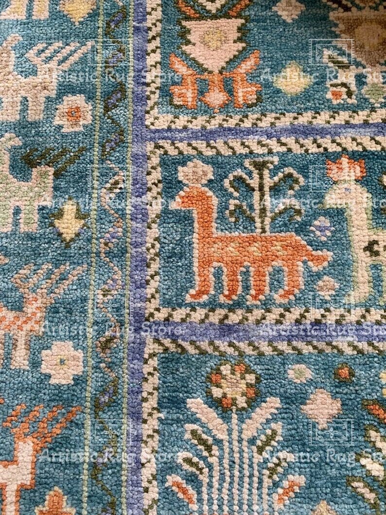 Afghan Style Hand Knotted Shabargan Rug 4x6, 5x8, 6x9, 8x10, 9x12, 10x14 Ft Handmade Gabbeh Rug ...