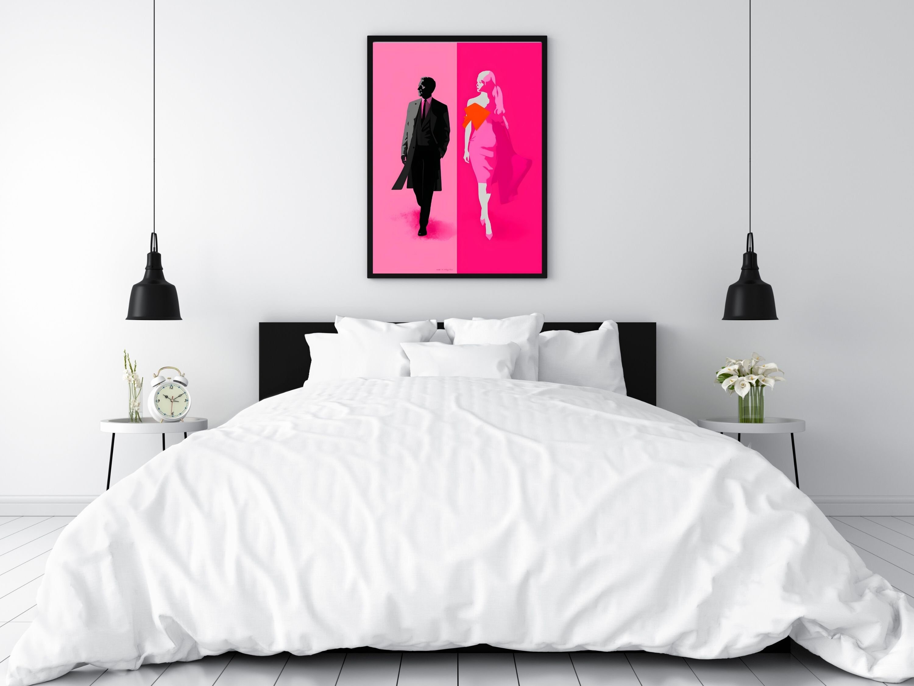 Barbenheimer Poster,Minimalist Barbenheimer Movie Poster,