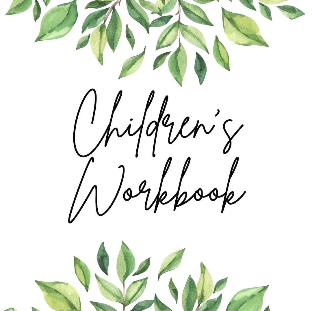 Childrens Workbook-20 Pages-lots OF ACTIVITIES - Etsy