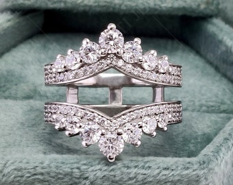Double V Shaped Wedding Band - Etsy