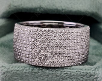 Multi Row Eternity Band - Etsy