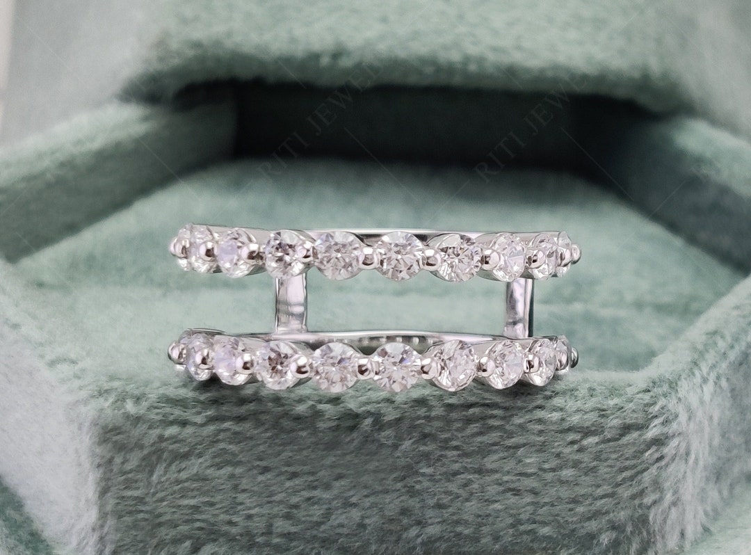 Floating Moissanite Ring Enhancer, Ring Jacket Enhancer, Ring Guard ...