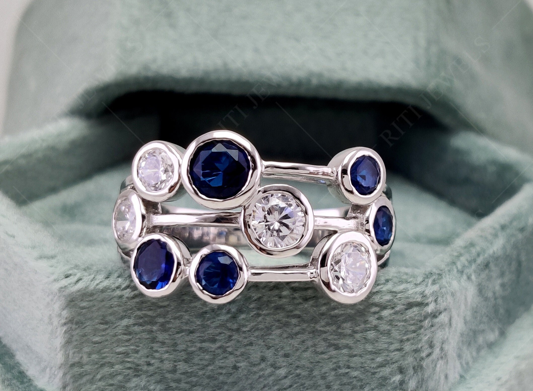 Sapphire bubble ring store