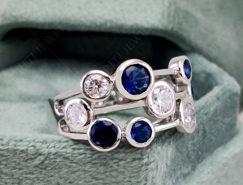 Vintage Rain Drop Inspired Ring Bubble Scatter Ring Three - Etsy