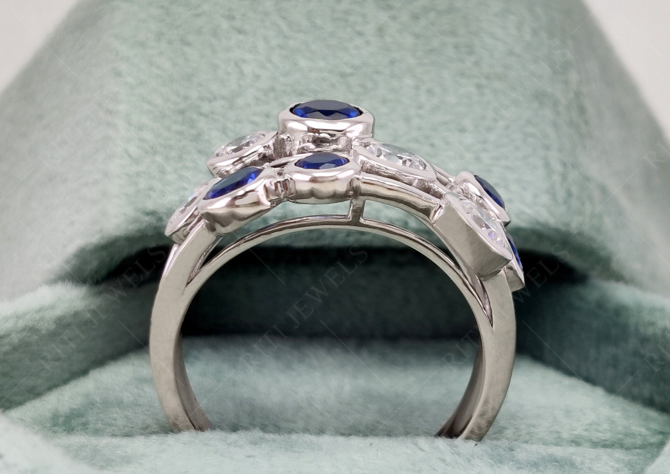 Vintage Rain Drop Inspired Ring Bubble Scatter Ring Three - Etsy