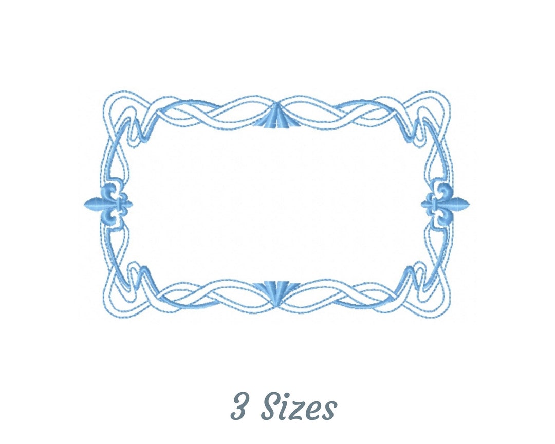 Frame Machine Embroidery Design Instant Download - Etsy