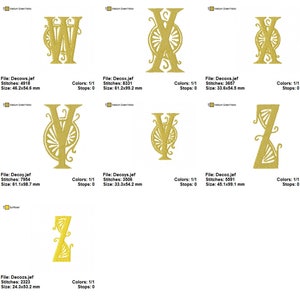 Alphabet Embroidery Design, Machine Embroidery Pattern- 26 Letters ...