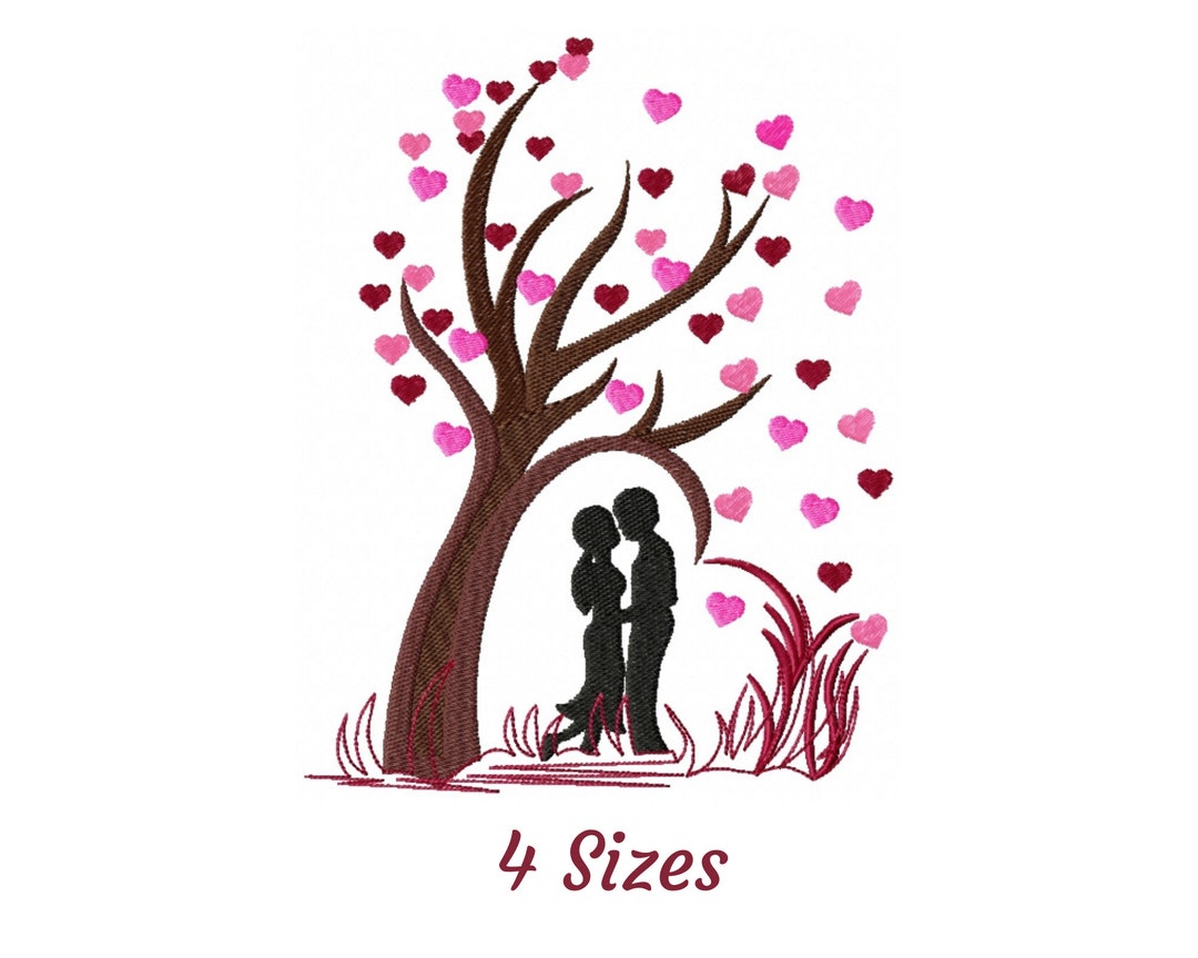 Couple Machine Embroidery Design, Instant Download - Etsy