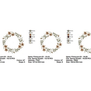 Floral Flower Round Frame Embroidery Design - Flower Frame Machine ...