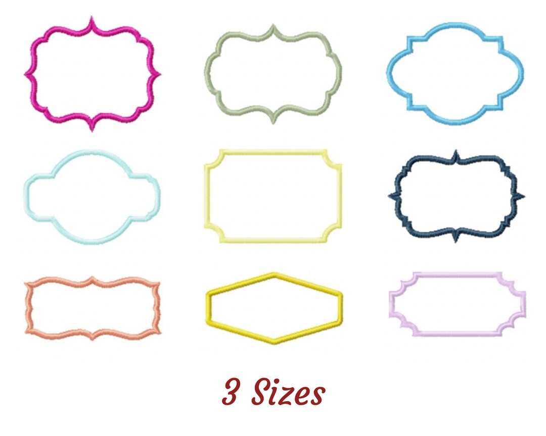 Frames Embroidery Design - Creative Art Photo Frame Machine Embroidery ...