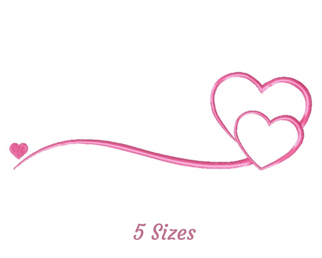 Heart Border Embroidery Design - Creative Border Machine Embroidery ...