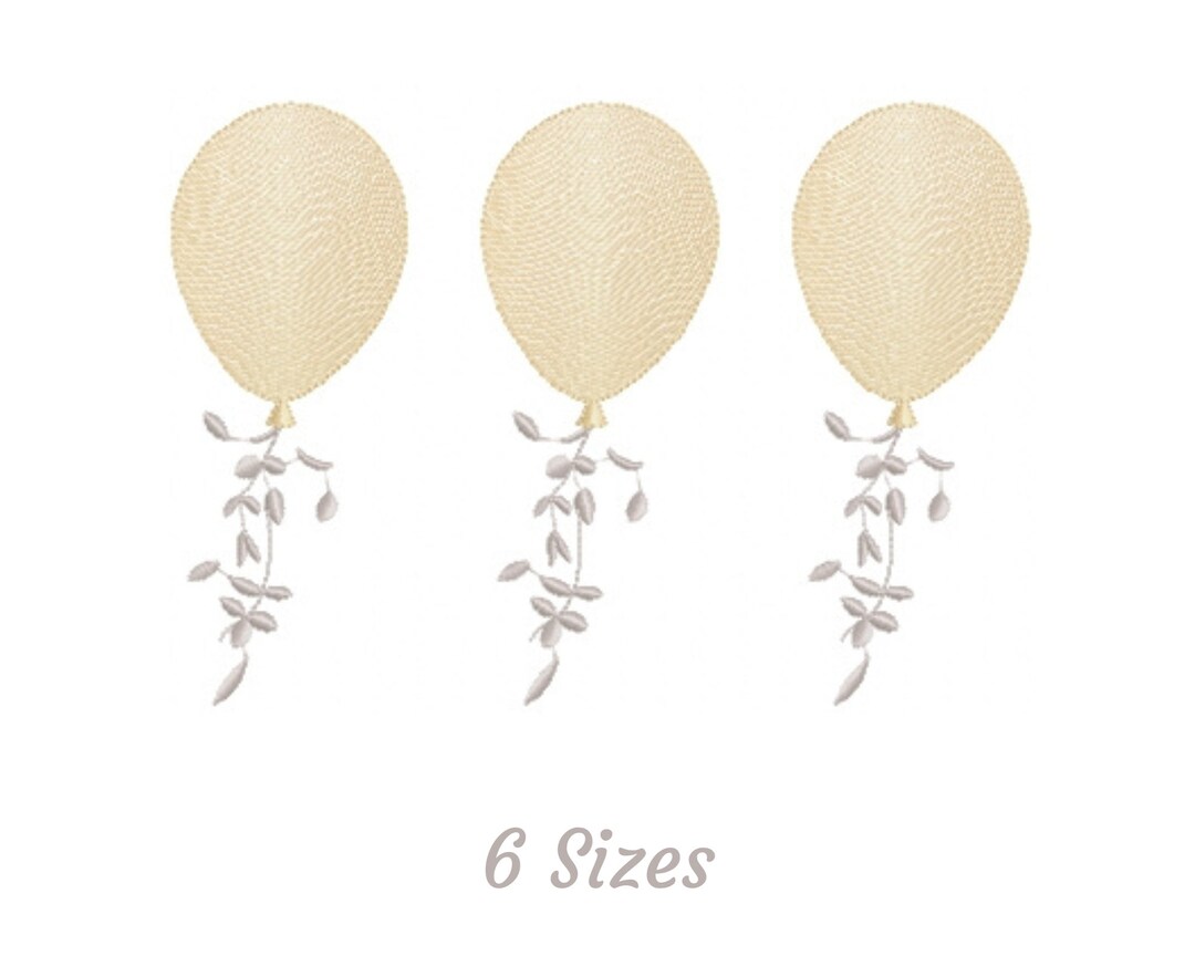 Balloons Embroidery Design - Creative Balloon Machine Embroidery ...