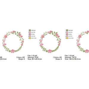 Round Flower Frame Embroidery Design - Creative Round Frame Machine ...