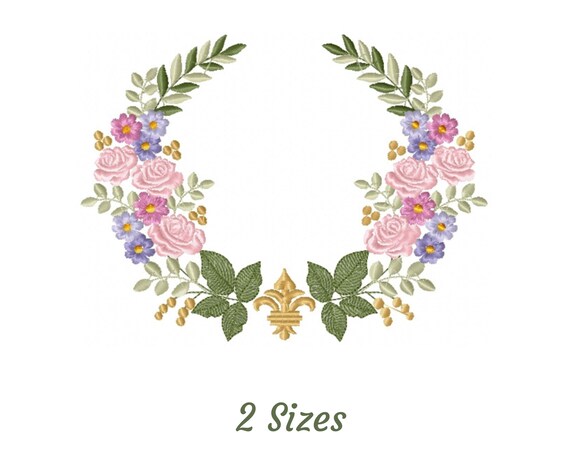 Creative Floral Machine Embroidery Design Instant Download - Etsy