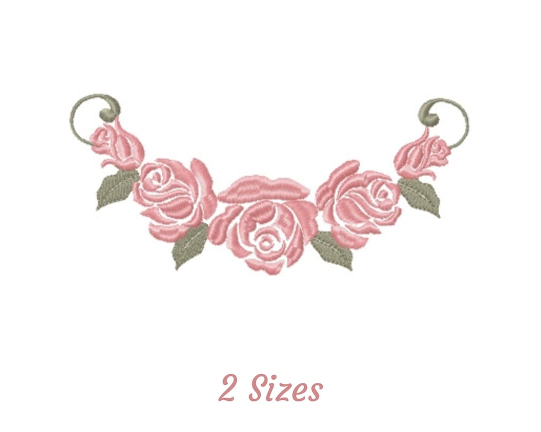 Rose Flowers Embroidery Design - Creative Machine Embroidery Pattern ...