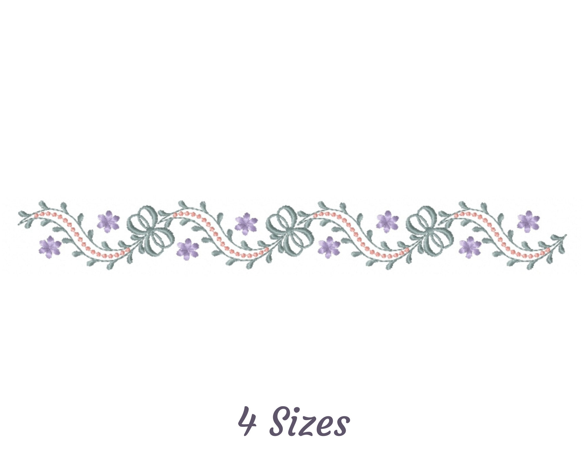 Creative Flower Border Embroidery Design - Creative Border and Corner ...