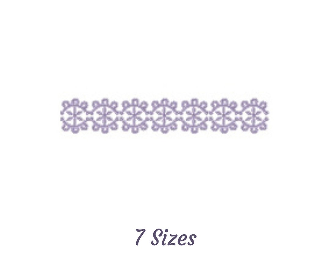 Dynamic Endless Border Embroidery Design, Machine Embroidery Pattern ...