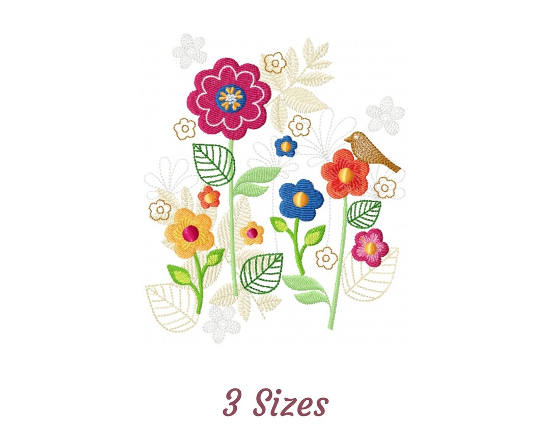 Flower Designs for Pillow, Machine Embroidery Designs, Instant Download ...