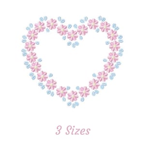 Floral Heart Frame Embroidery Design - Creative Heart Frame Machine ...