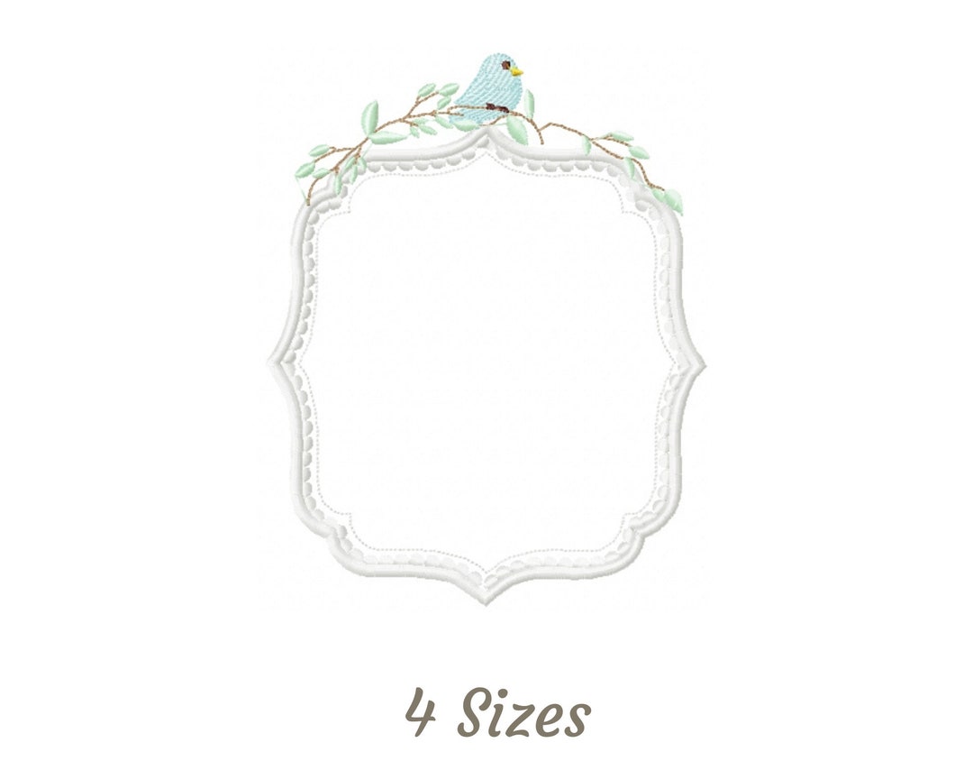 Frame, Machine Embroidery Design, Instant Download - Etsy