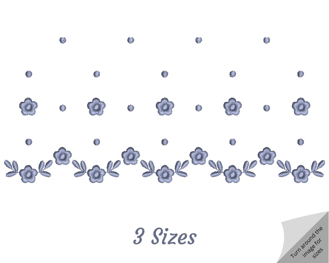 Floral Cut Work Border Embroidery Design - Creative Border Machine ...