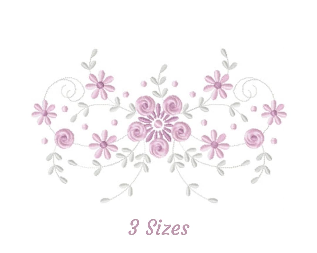 Applique Small Flower Embroidery Design - Small Flower Machine ...