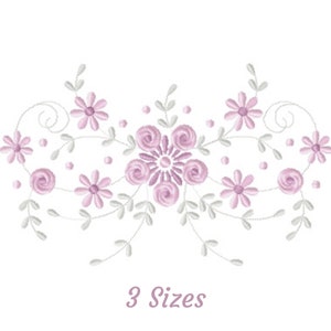 Applique Small Flower Embroidery Design - Small Flower Machine ...