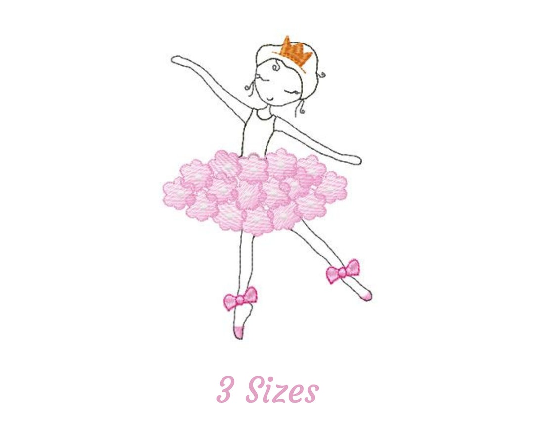 Dancing Girl Embroidery Design - Cute Girl Machine Embroidery Pattern ...