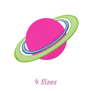 Saturn Planet Embroidery Design - Planet Machine Embroidery Pattern ...
