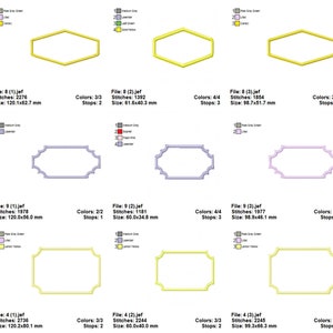Frames Embroidery Design - Creative Art Photo Frame Machine Embroidery ...