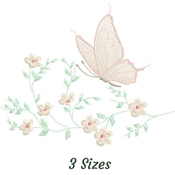 Butterfly Embroidery - Etsy
