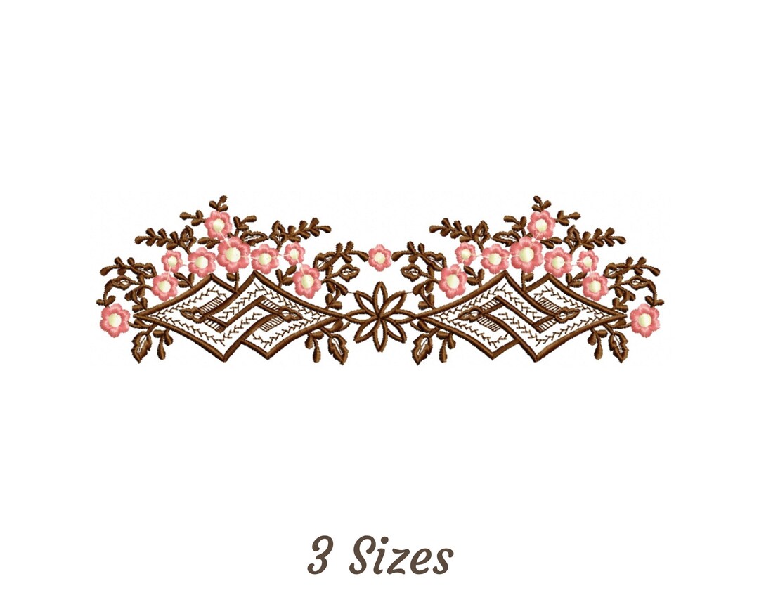 Border Machine Embroidery Design, Instant Download - Etsy