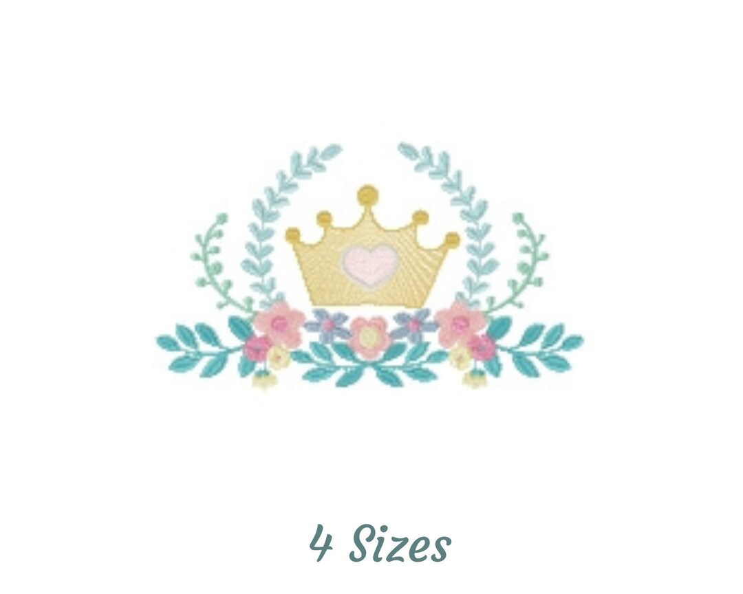 Creative Crown Machine Embroidery Design, Instant Download - Etsy