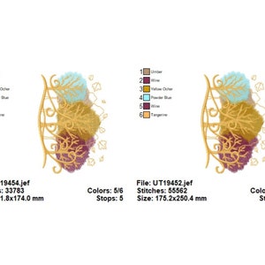 Colors of Autumn Tree Embroidery Design - Autumn Tree Machine ...