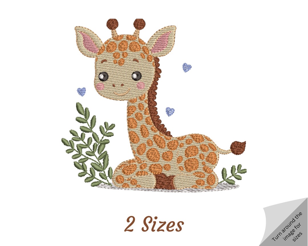 Baby Giraffe Embroidery Design , Cute Animal Design Instant Download ...