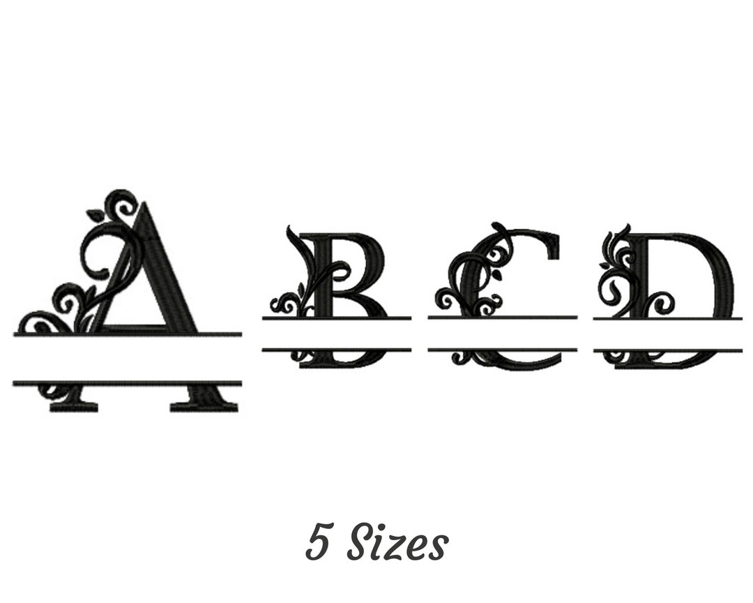 A to Z Alphabet Embroidery Design, Machine Embroidery Pattern- 26 ...