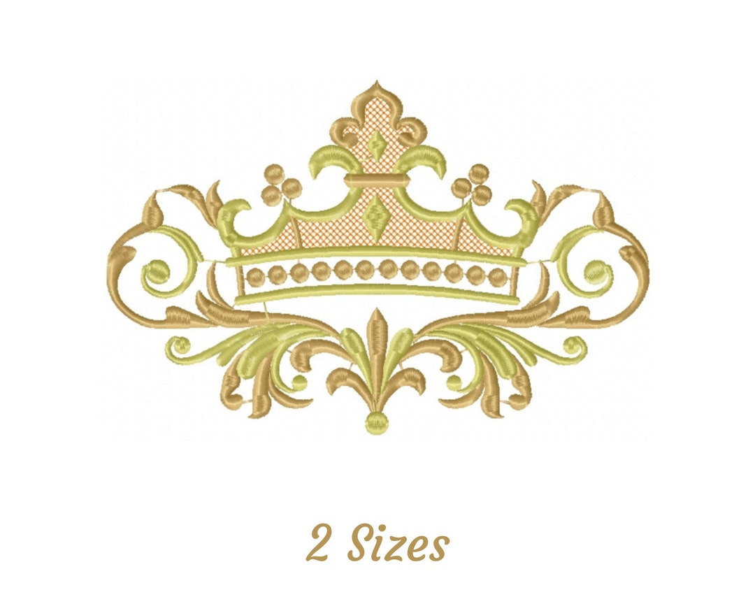 Crown Embroidery Design - Creative Crown Machine Embroidery Pattern ...