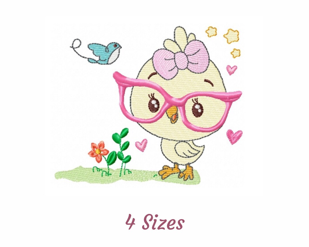 Cute Bird Embroidery Design, Machine Embroidery Pattern - Instant ...