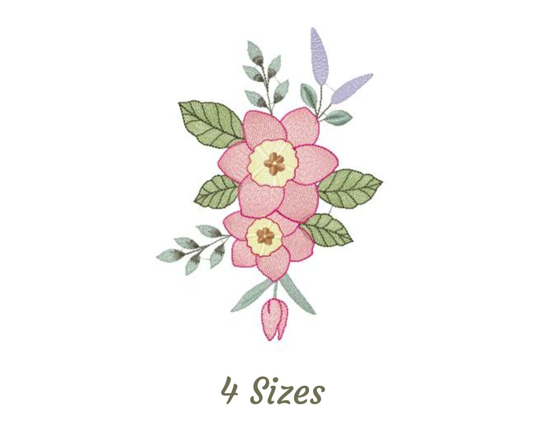 Beautiful Flowers Embroidery Design - Creative Machine Embroidery ...